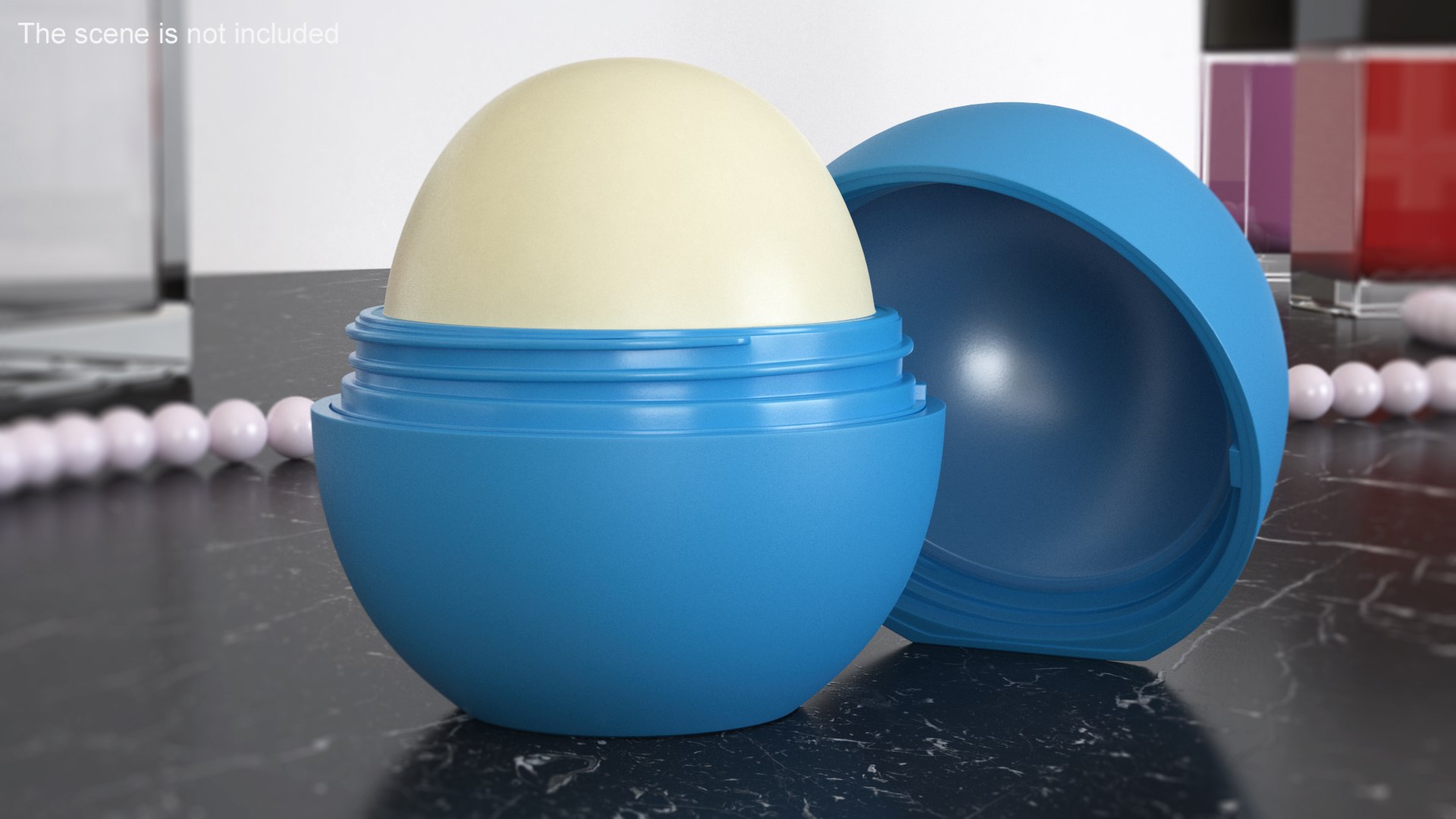 3D Lip Balm Sphere Blue Open - TurboSquid 2059178