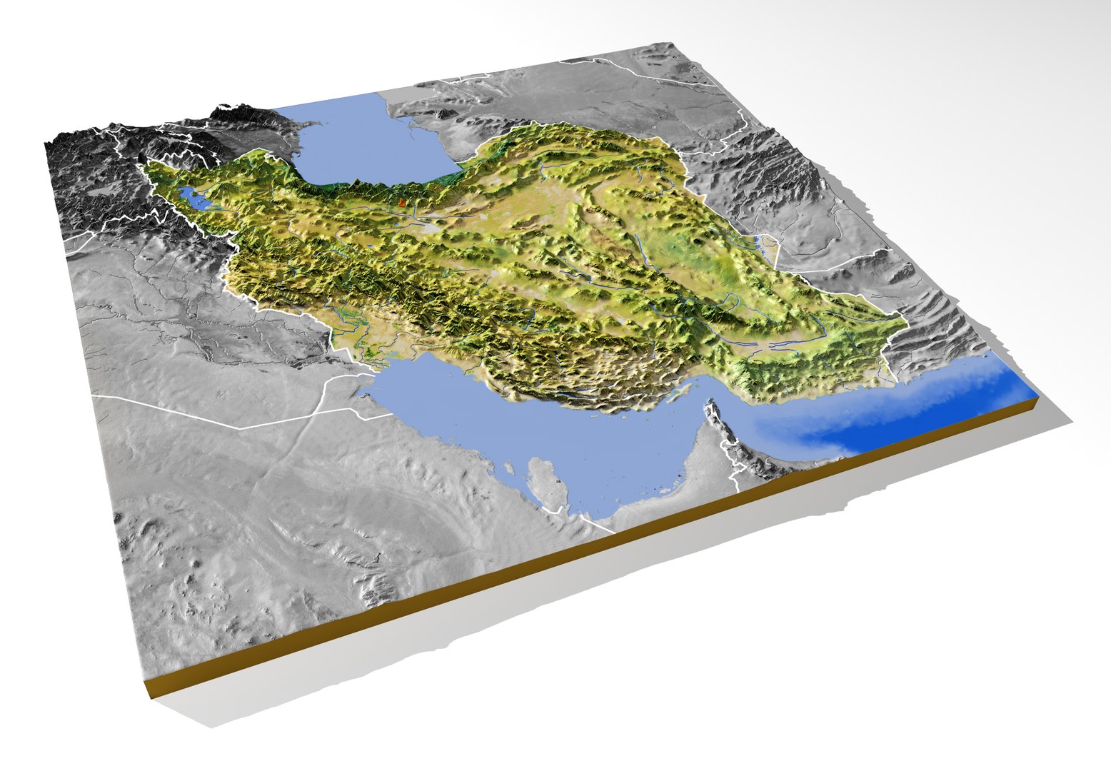 Relief Iran 3d Max