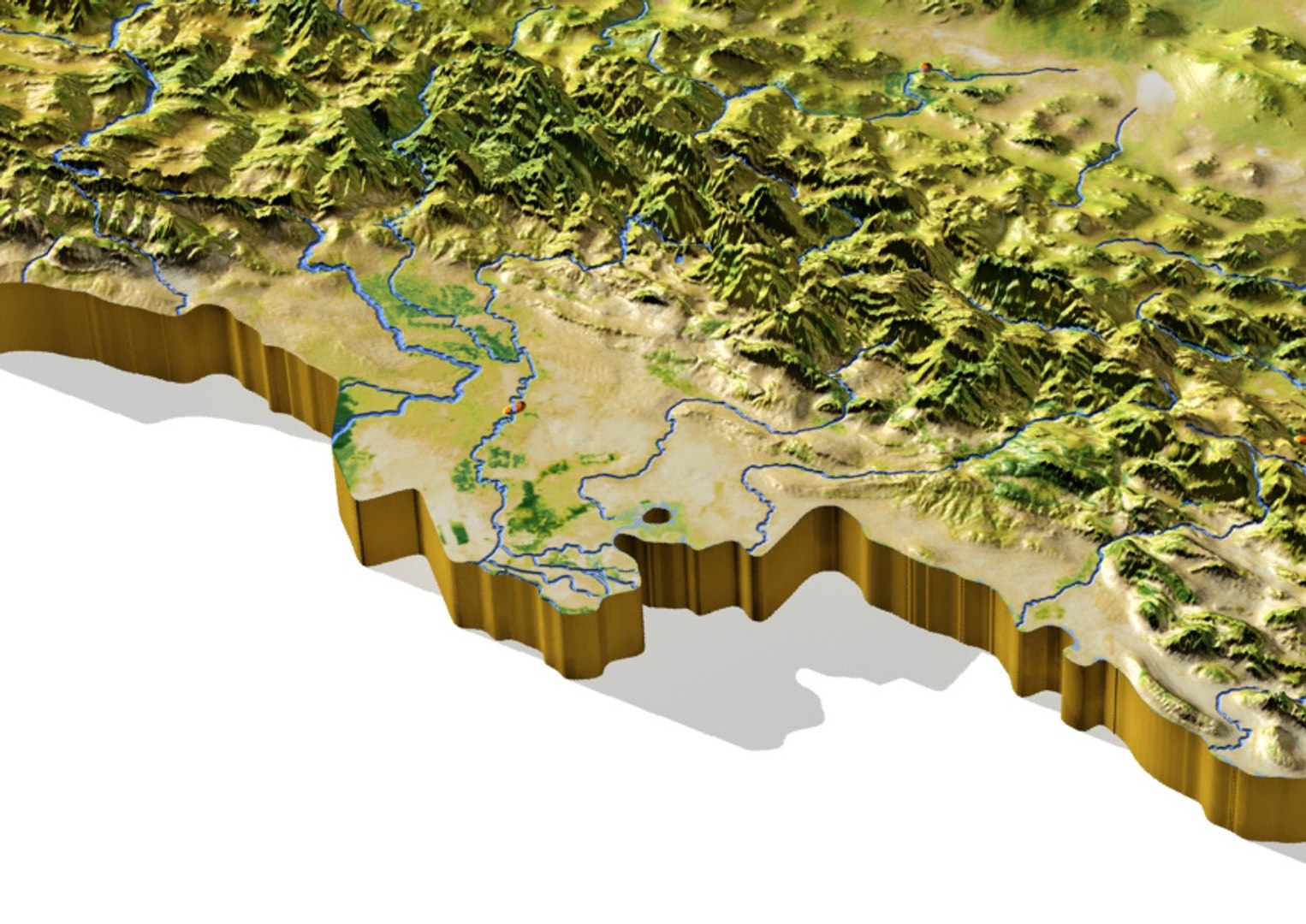 Relief Iran 3d Max