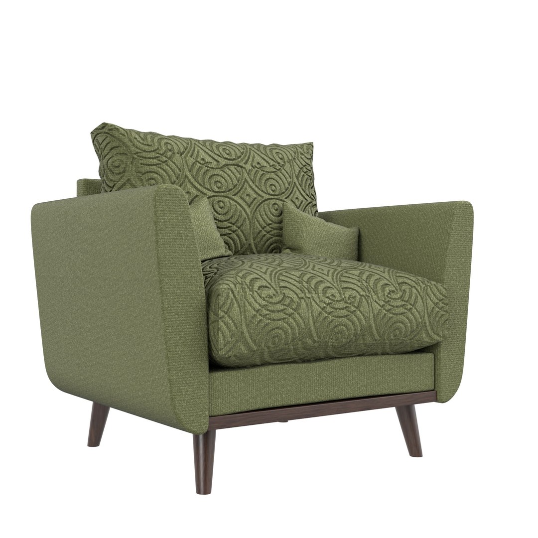 Green Classic Arm Chair 3D - TurboSquid 2243926