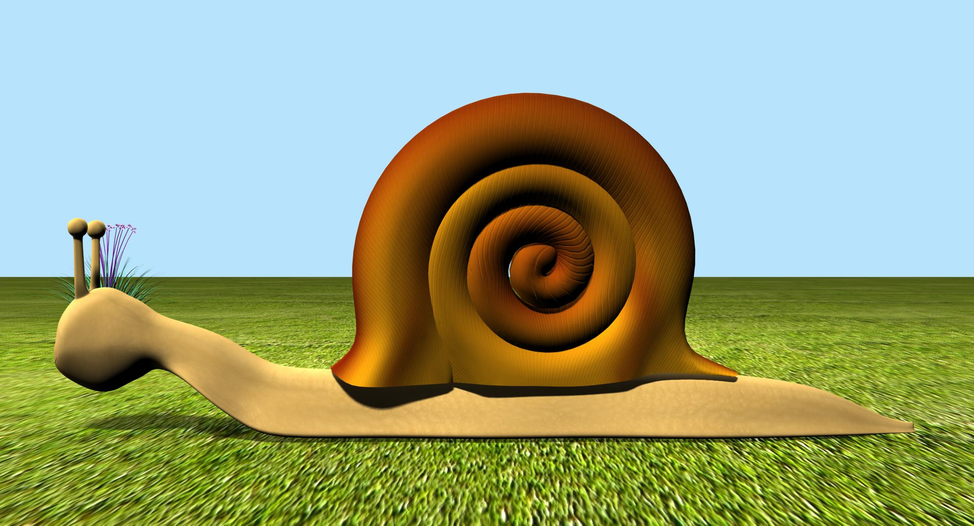 Cartoon Snail 3d Max