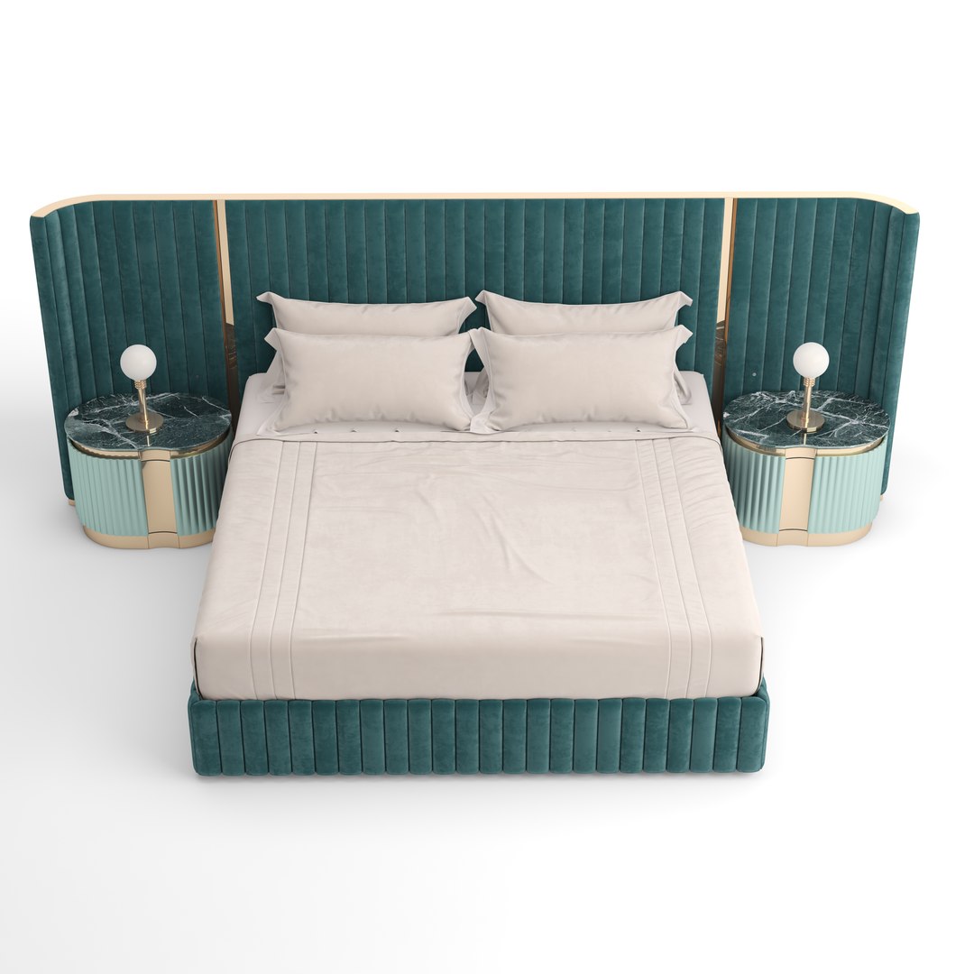 Visionnaire LEONARDO Bed 3D Model - TurboSquid 1986028
