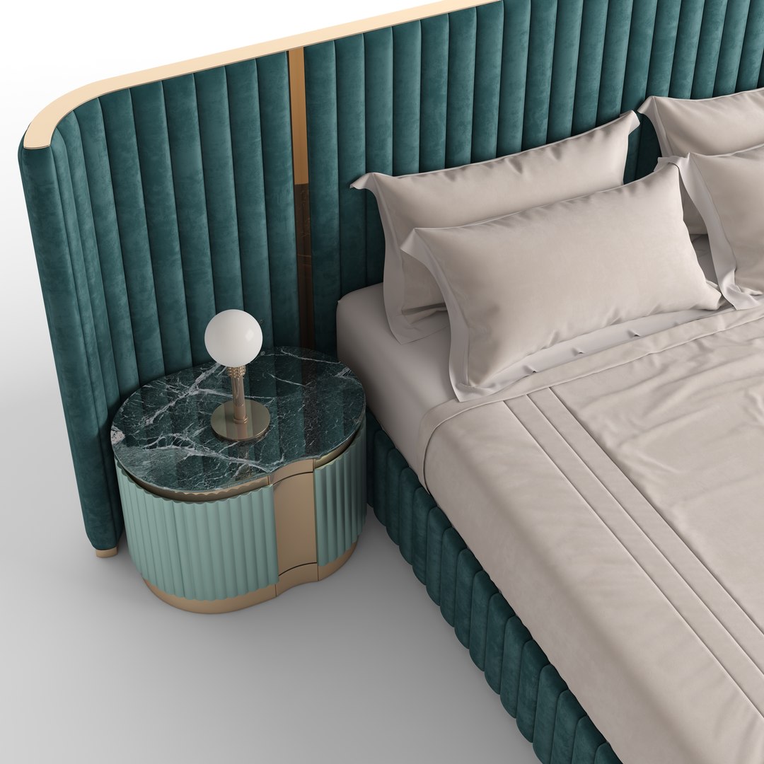 Visionnaire LEONARDO Bed 3D Model - TurboSquid 1986028