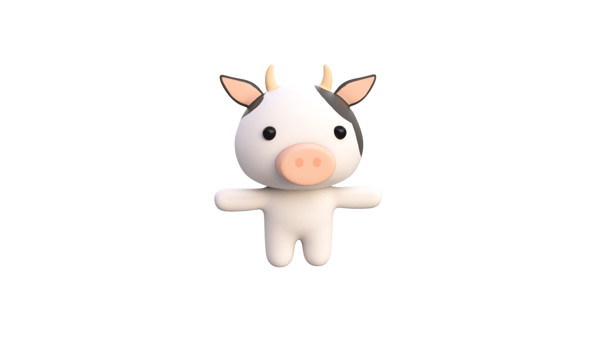 Character004 Chubby Cow Model - TurboSquid 2341818