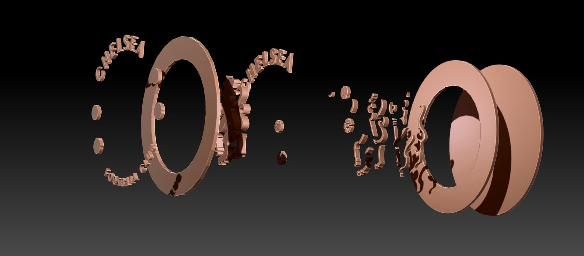 3D Chelsea FC Key Chan Logo Printable And Renderable - TurboSquid 2219752