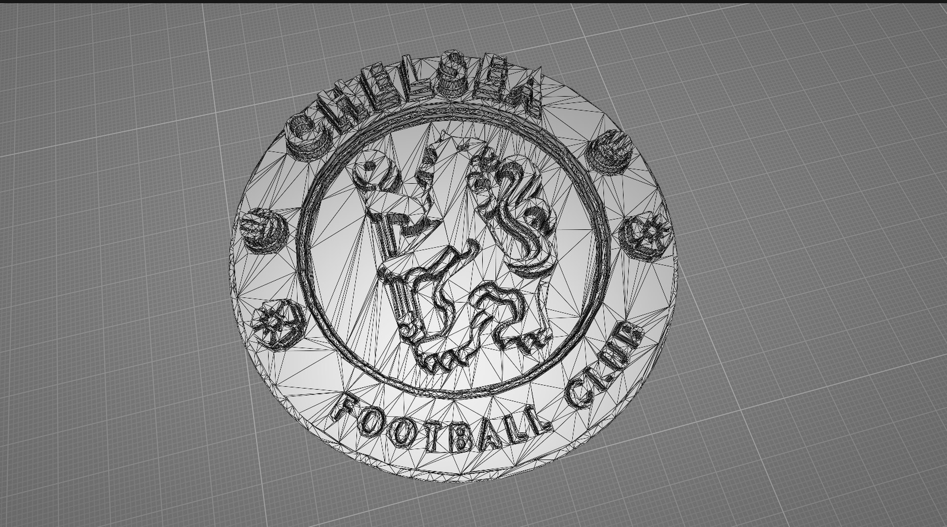 3D Chelsea FC Key Chan Logo Printable And Renderable - TurboSquid 2219752