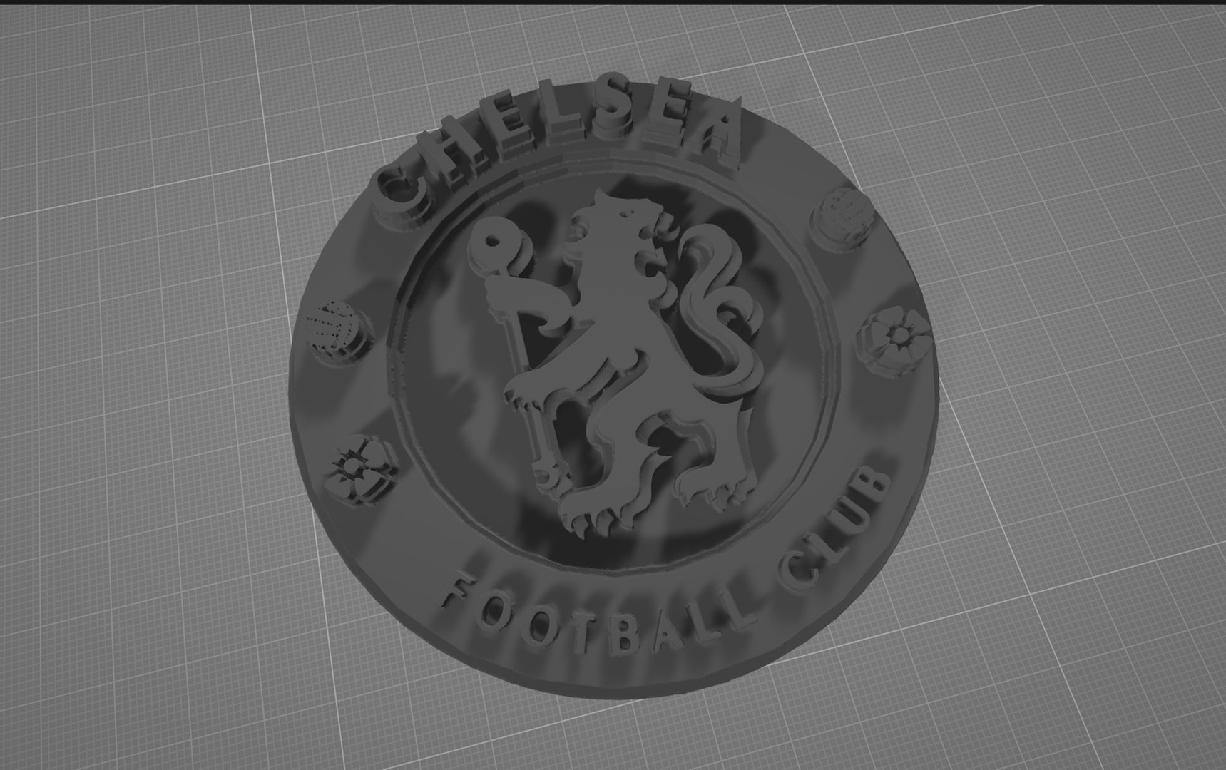 3D Chelsea FC Key Chan Logo Printable And Renderable - TurboSquid 2219752