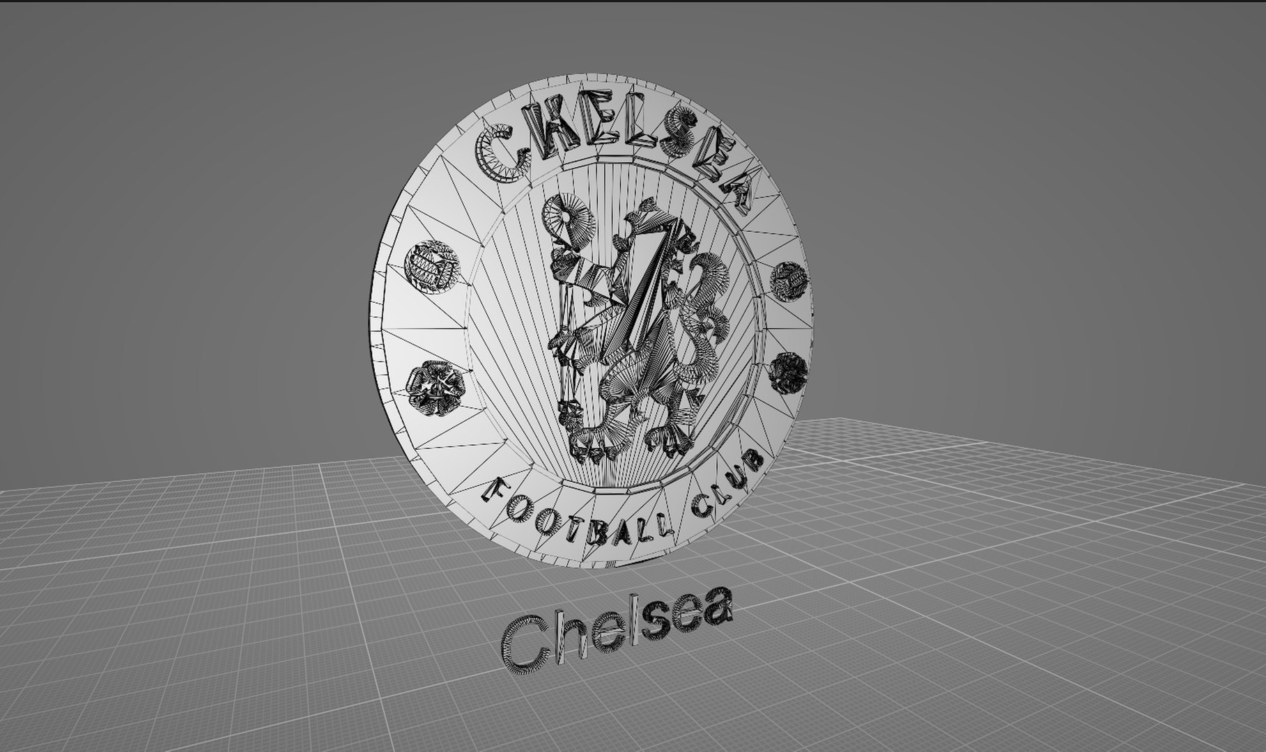 3D Chelsea FC Key Chan Logo Printable And Renderable - TurboSquid 2219752