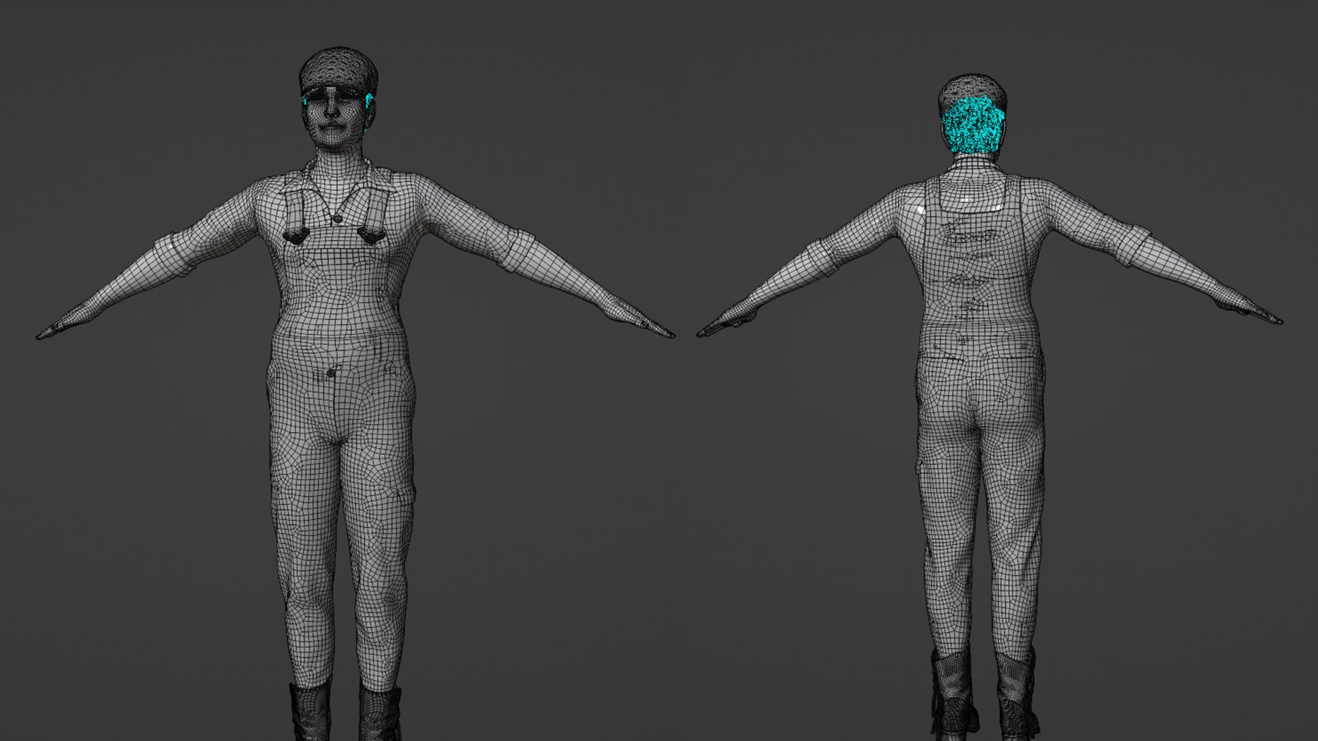 Realistic Rigged Old Man Game Ready Blender Character 3D Model 3D Model ...