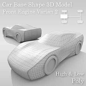 Sports car base 3D model | 1145115 | TurboSquid