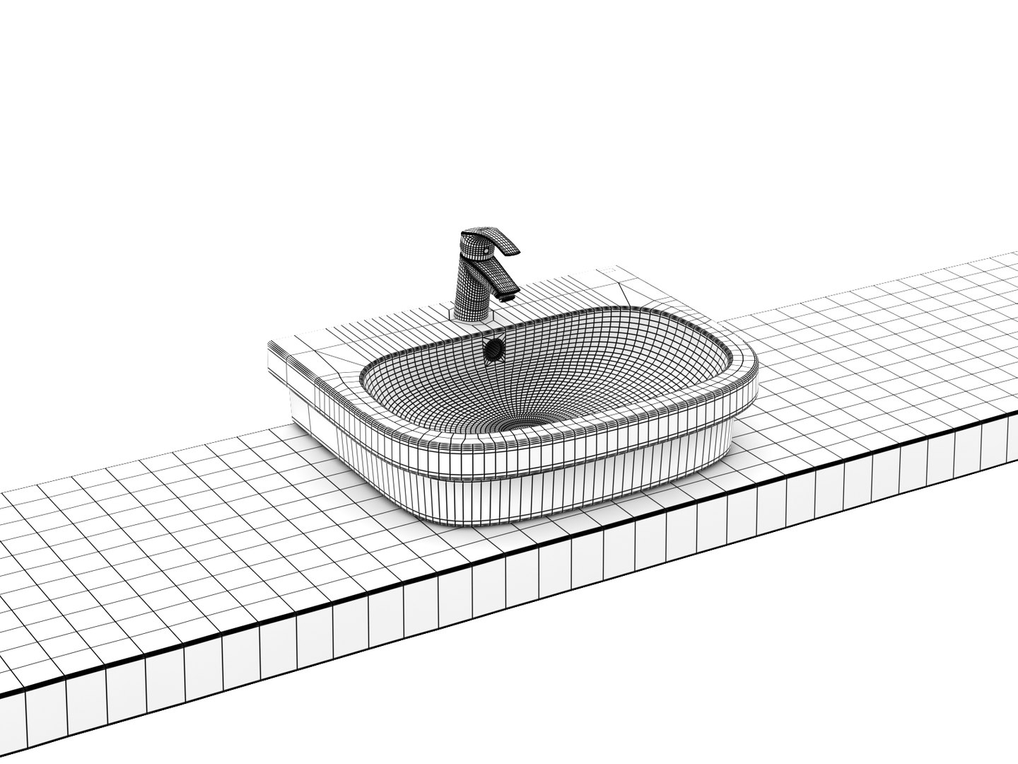 Eurosmart Countertop Basin 60 3D - TurboSquid 1389477