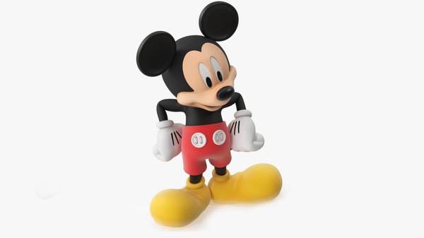 modelo 3d Cartoon Character Mickey Mouse Rigged for Cinema - TurboSquid ...