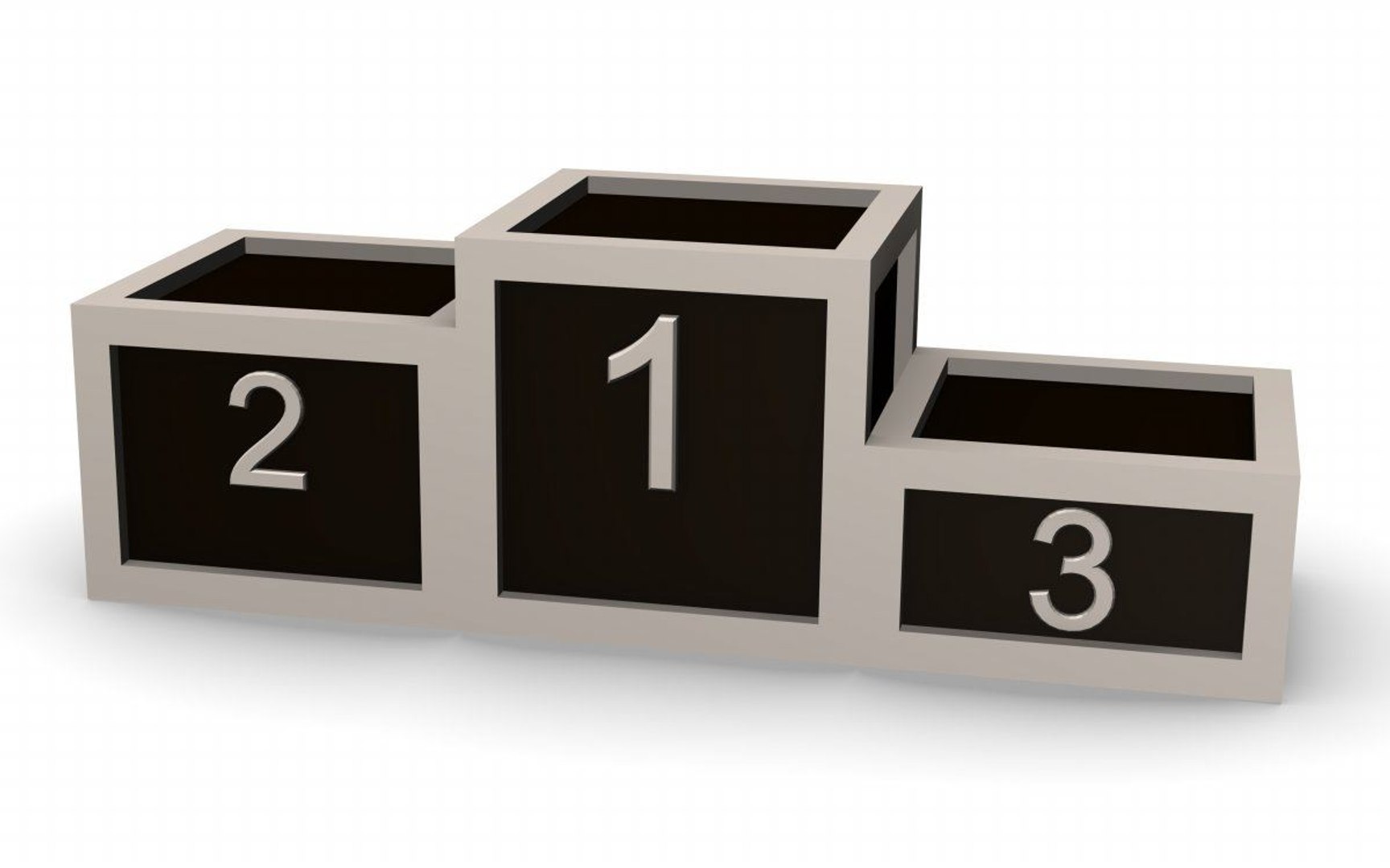 3d Podium Winner Win