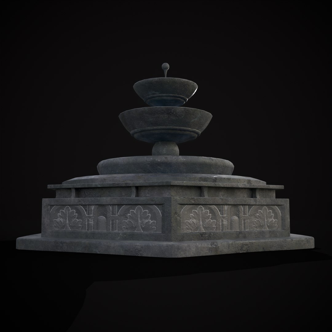 Hexagon Multi Level Fountain 3D Model - TurboSquid 2079074
