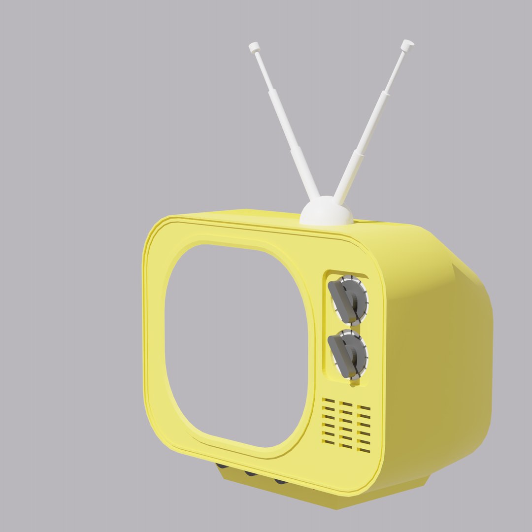 Cartoon Retro Tv 3D Model - TurboSquid 1625178