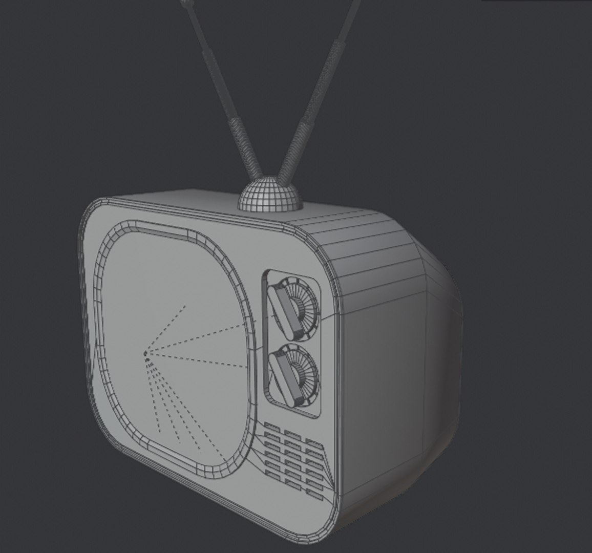 Cartoon Retro Tv 3D Model - TurboSquid 1625178