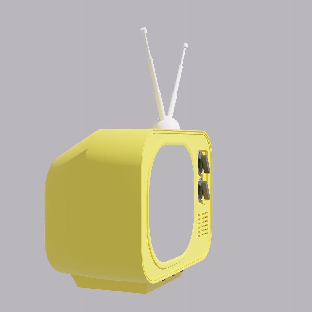 Cartoon Retro Tv 3D Model - TurboSquid 1625178