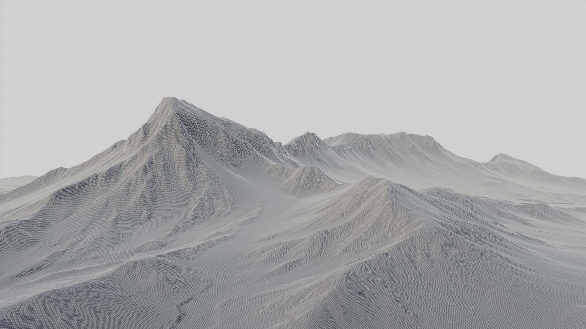 3D Mountain with waterfalls model - TurboSquid 2141783
