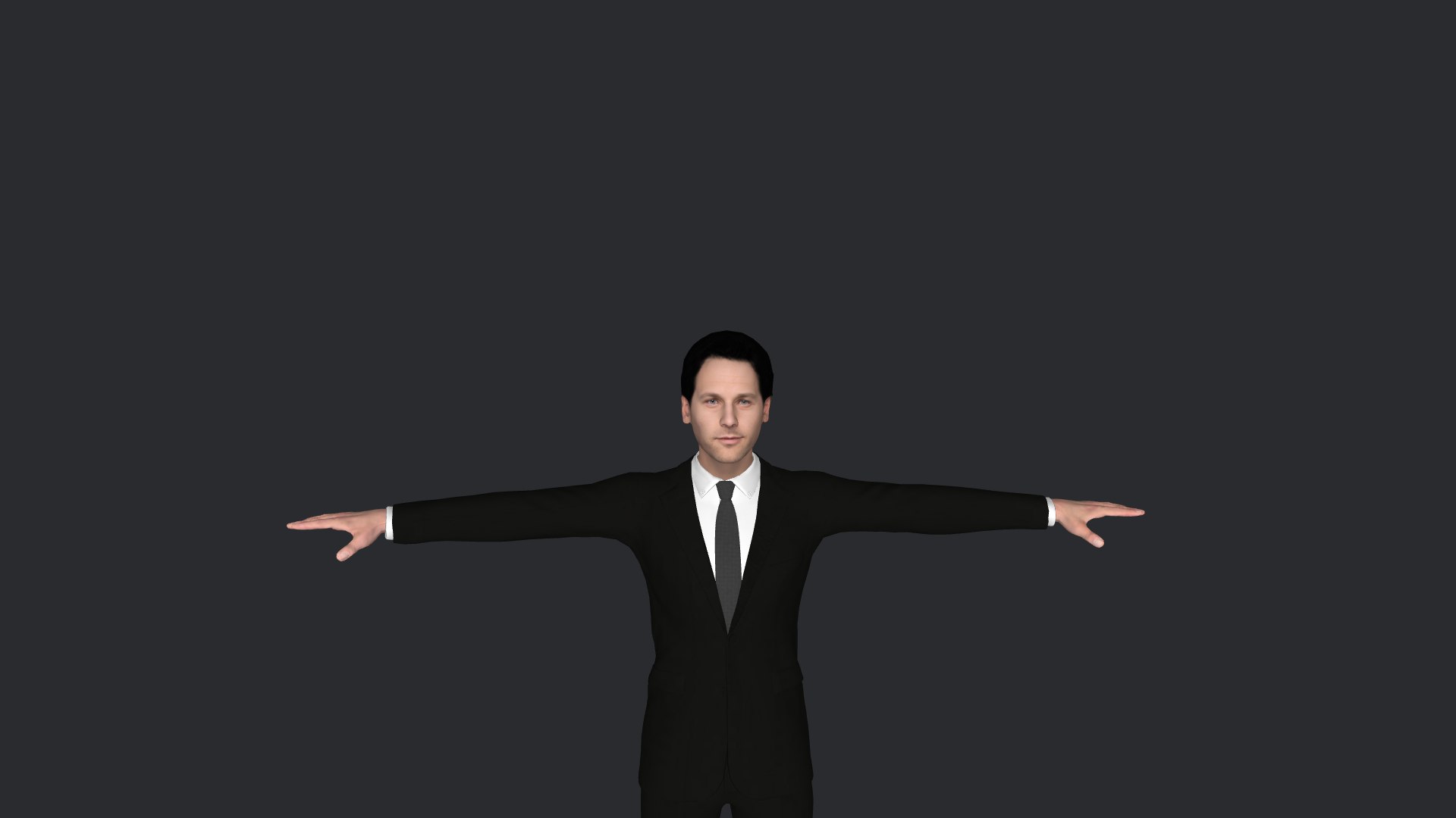 3D Model Paul Rudd Hyper Realistic Full Body Fully Rigged 3D Character ...