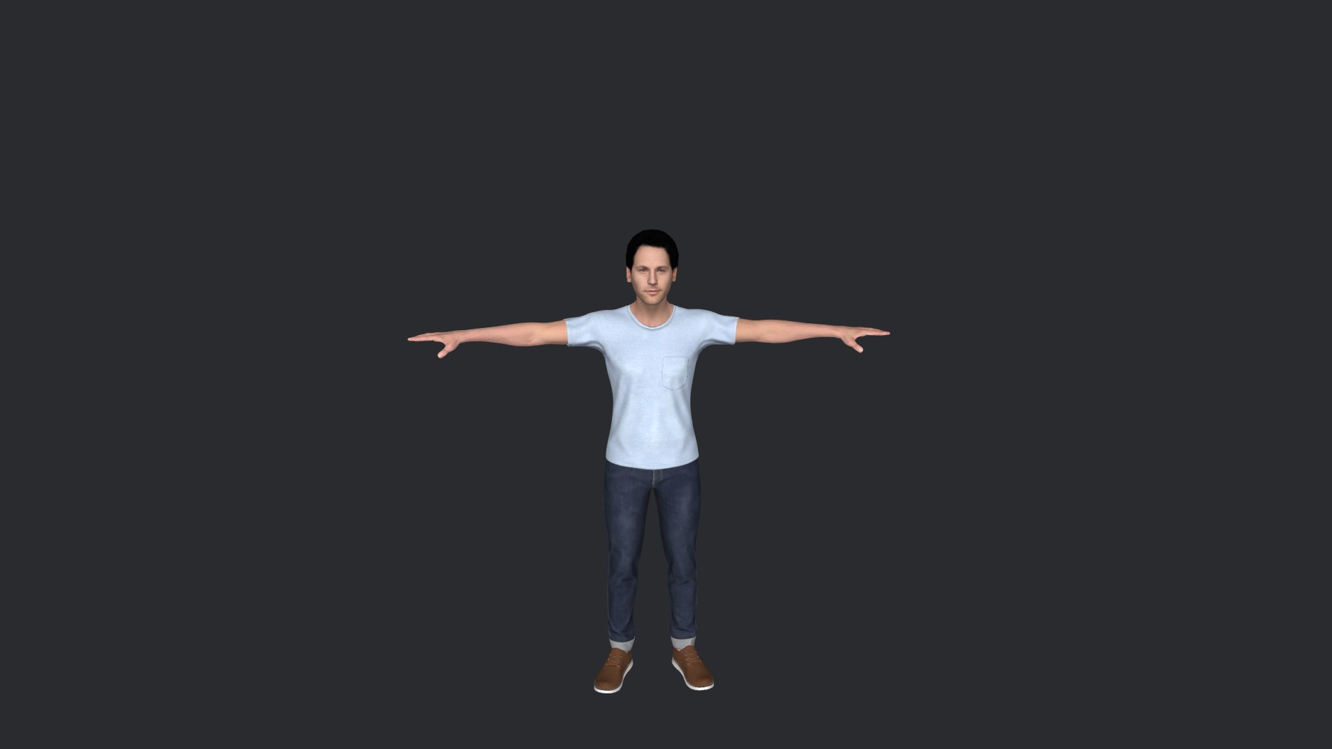 3D Model Paul Rudd Hyper Realistic Full Body Fully Rigged 3D Character ...