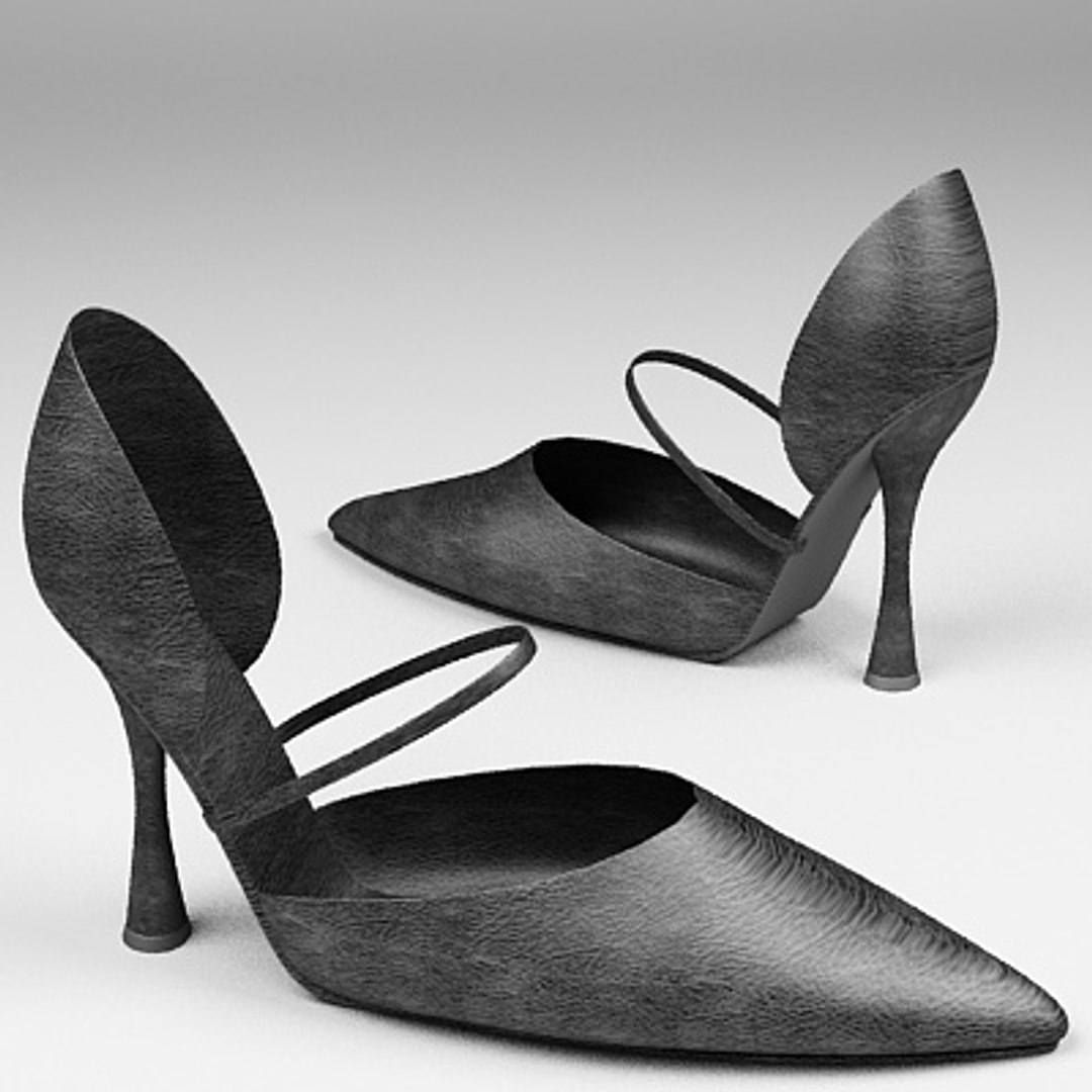 3d heels model