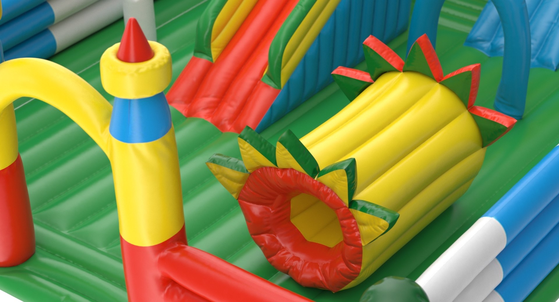 3D Model Realistic Inflatable Playground - TurboSquid 1406332