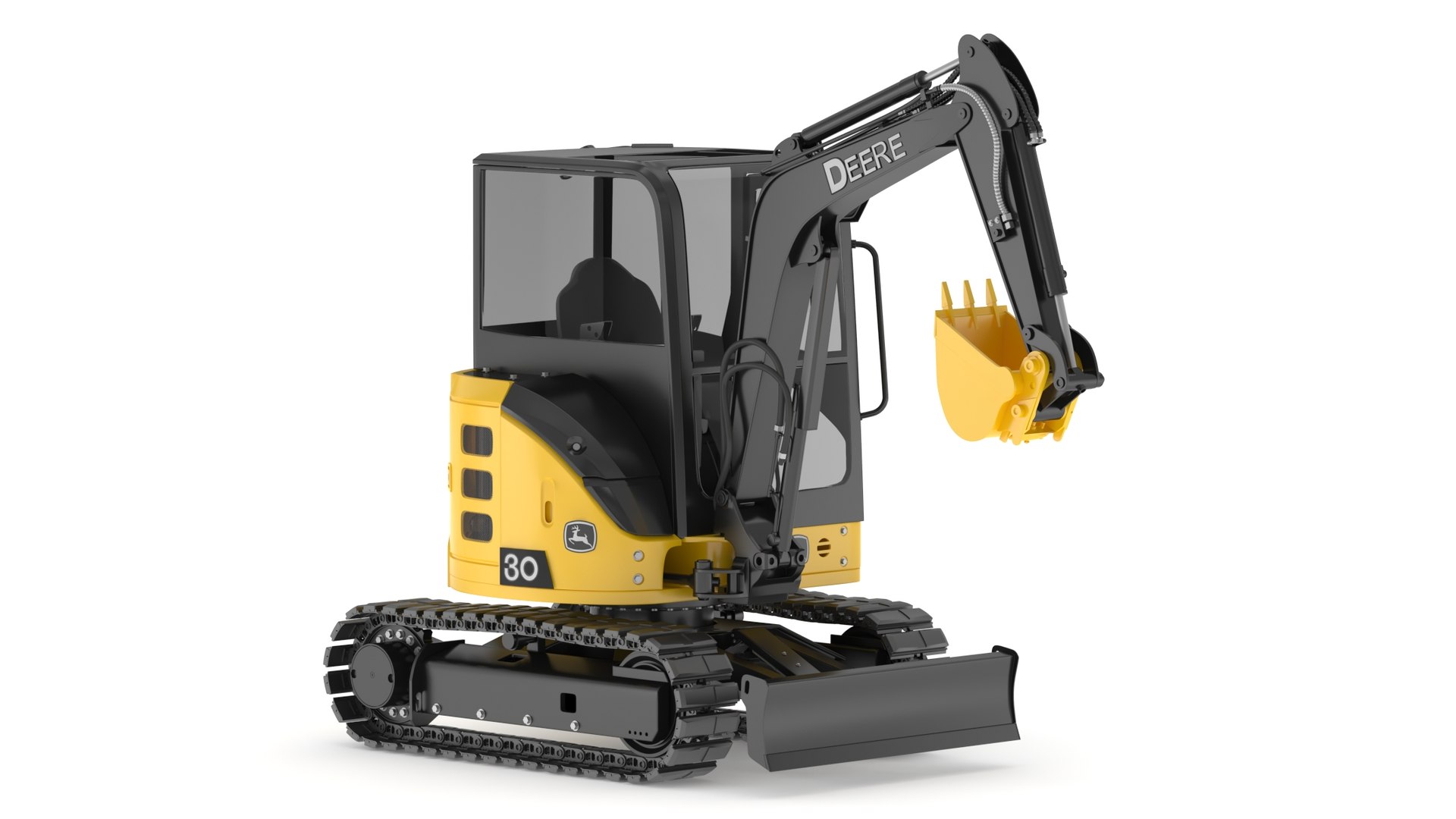 CAT 30 P-Tier Compact Excavator 3D Model - TurboSquid 2315501