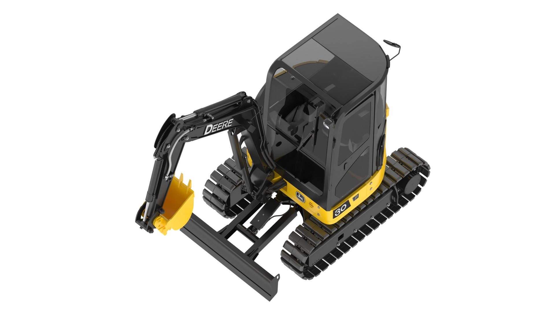CAT 30 P-Tier Compact Excavator 3D Model - TurboSquid 2315501