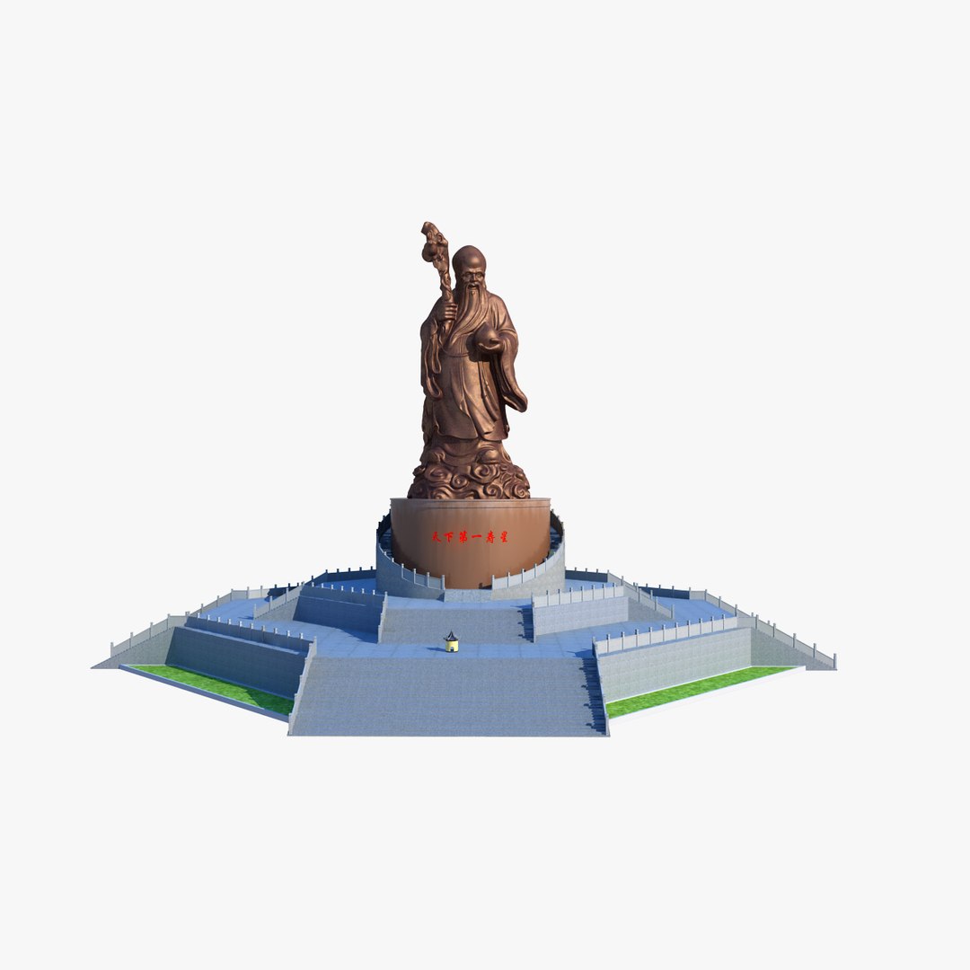 3D Longevity Star Statue - TurboSquid 1994179