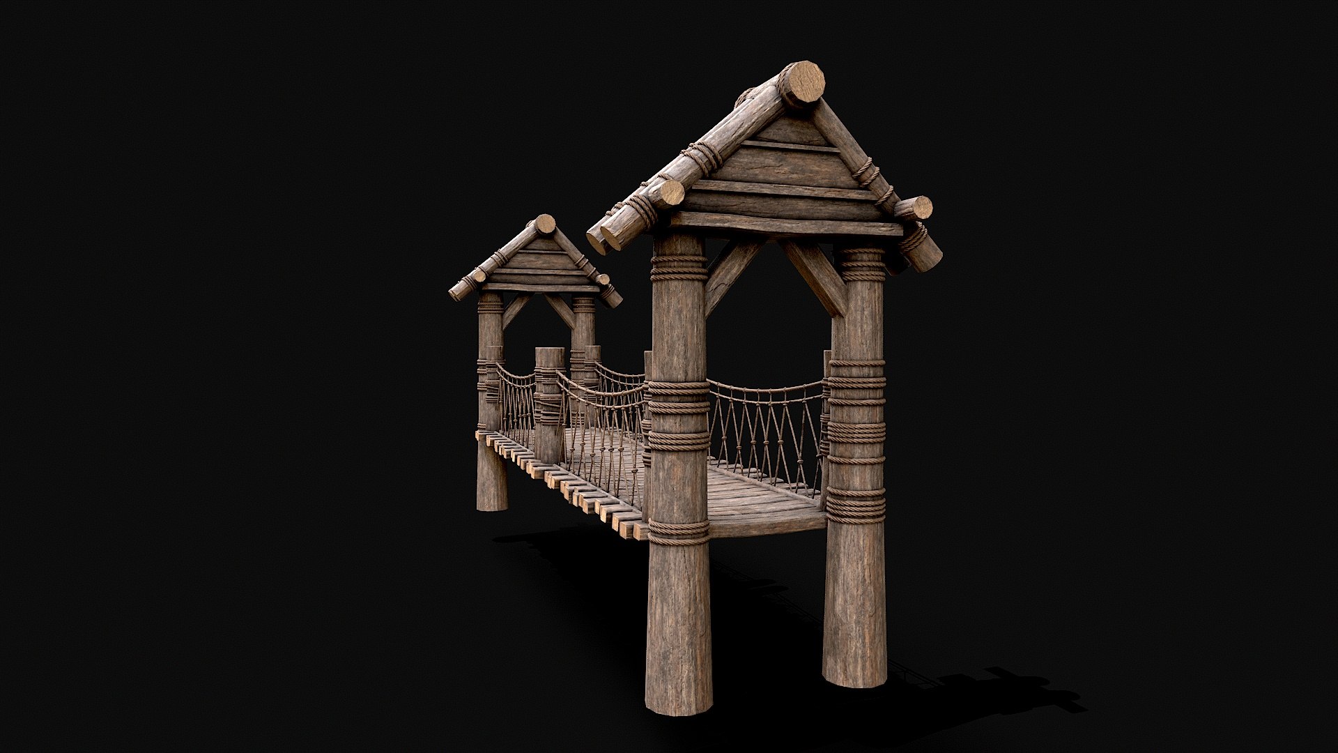 3D Modular Viking Bridge - TurboSquid 2358062