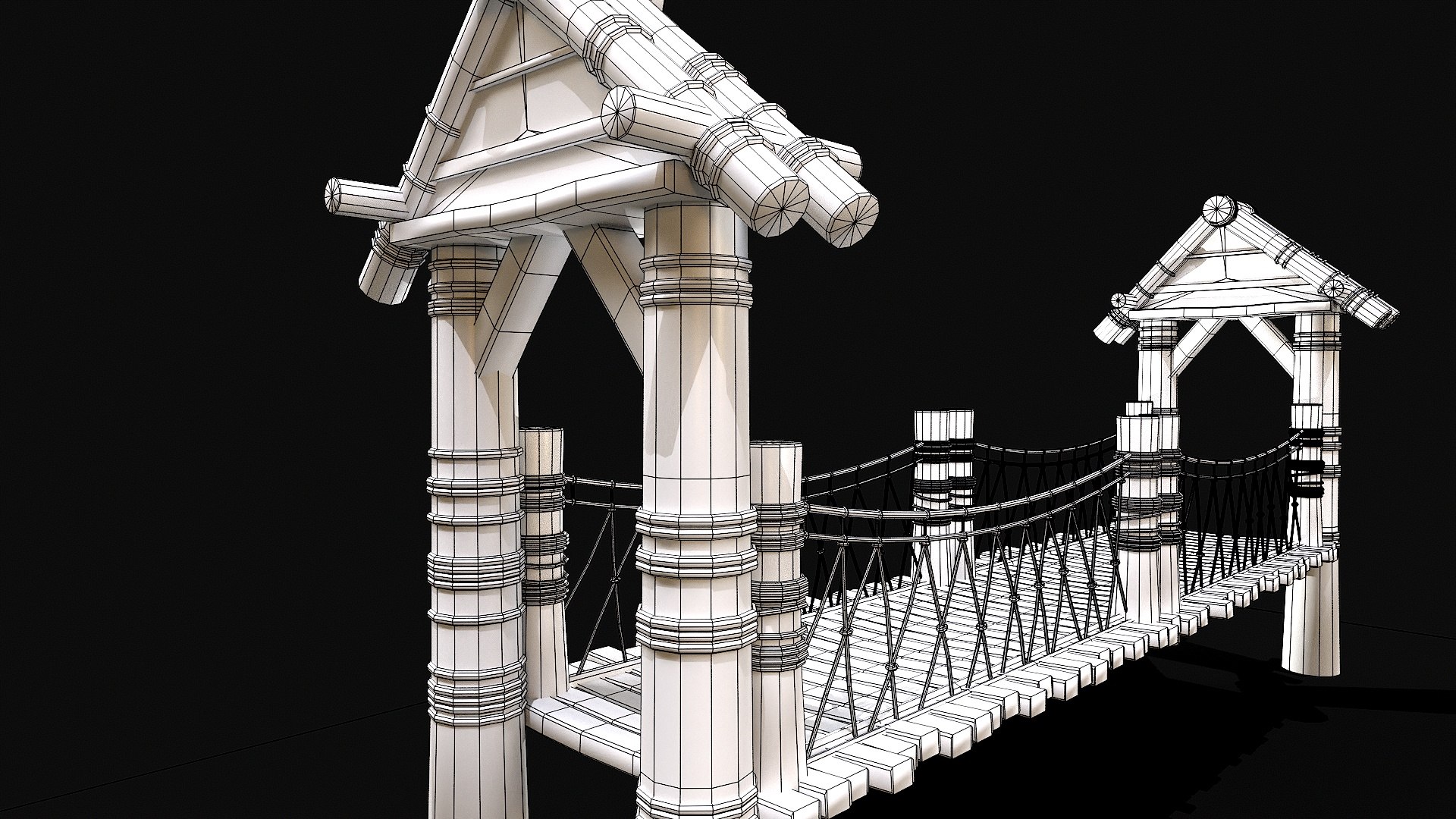 3D Modular Viking Bridge - TurboSquid 2358062