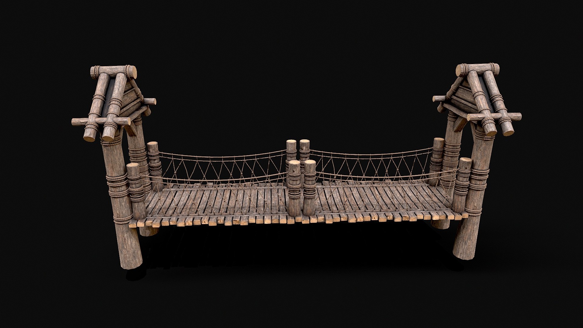 3D Modular Viking Bridge - TurboSquid 2358062