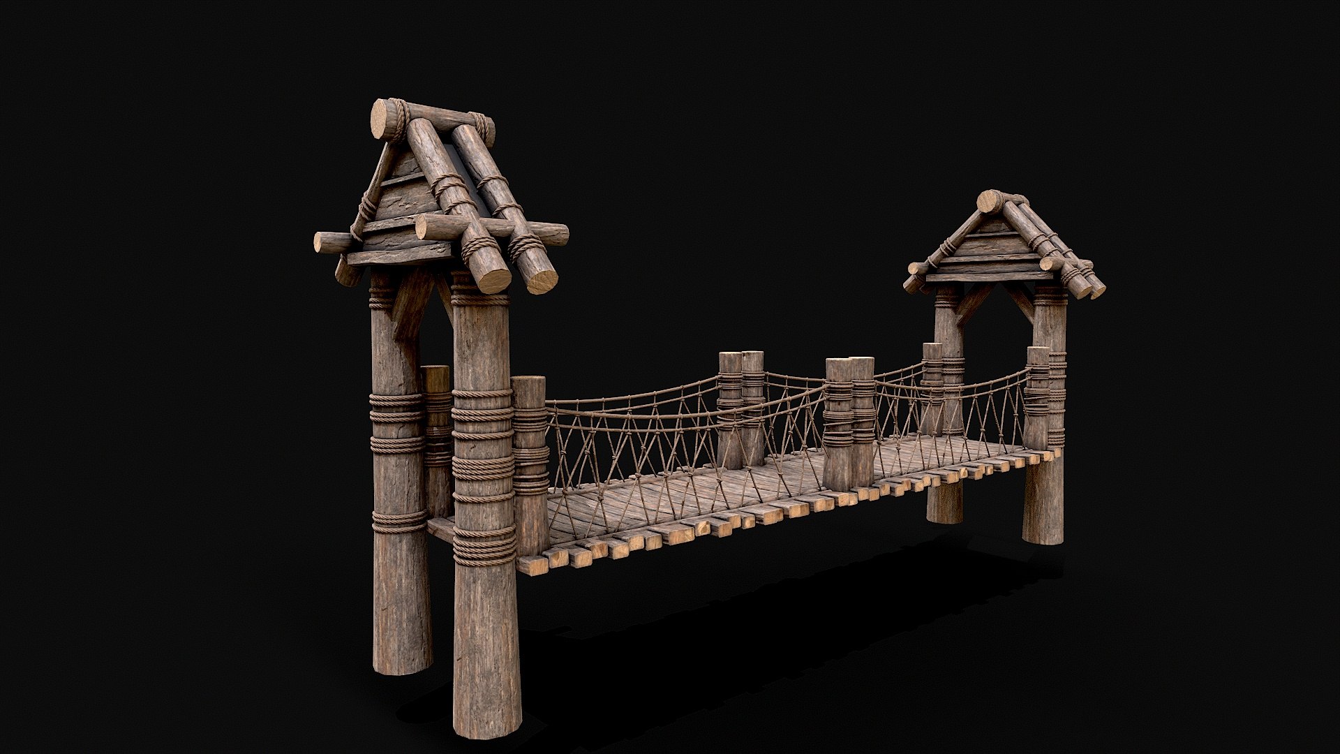 3D Modular Viking Bridge - TurboSquid 2358062