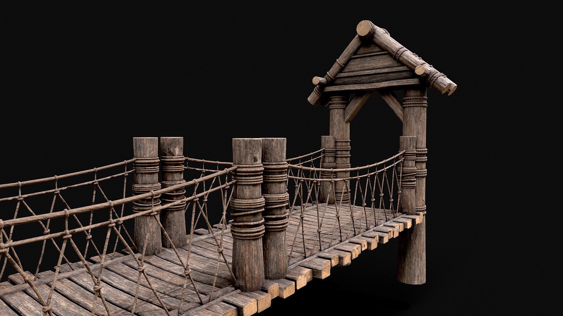 3D Modular Viking Bridge - TurboSquid 2358062
