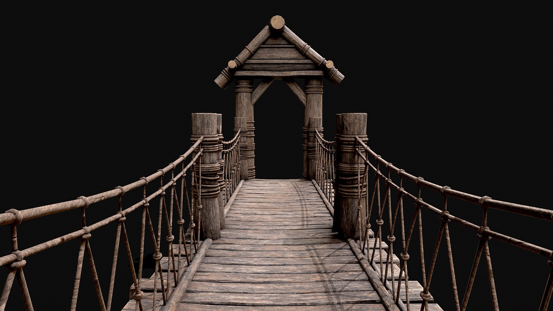 3D Modular Viking Bridge - TurboSquid 2358062