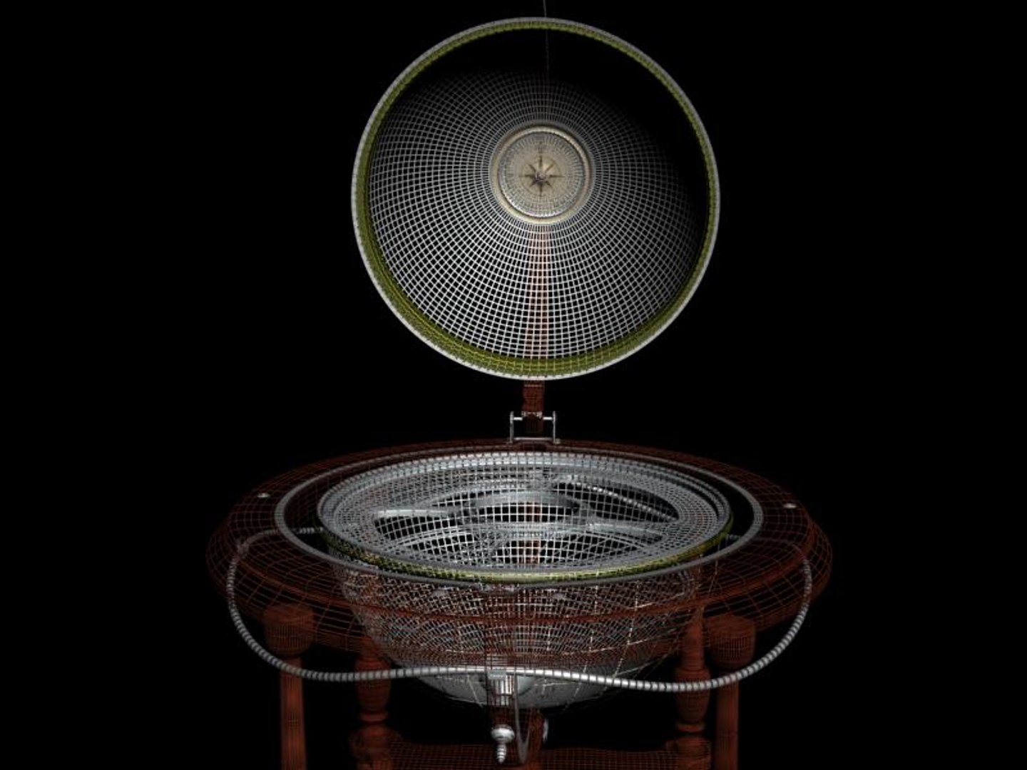 3d Luxurious Globe Bar Model