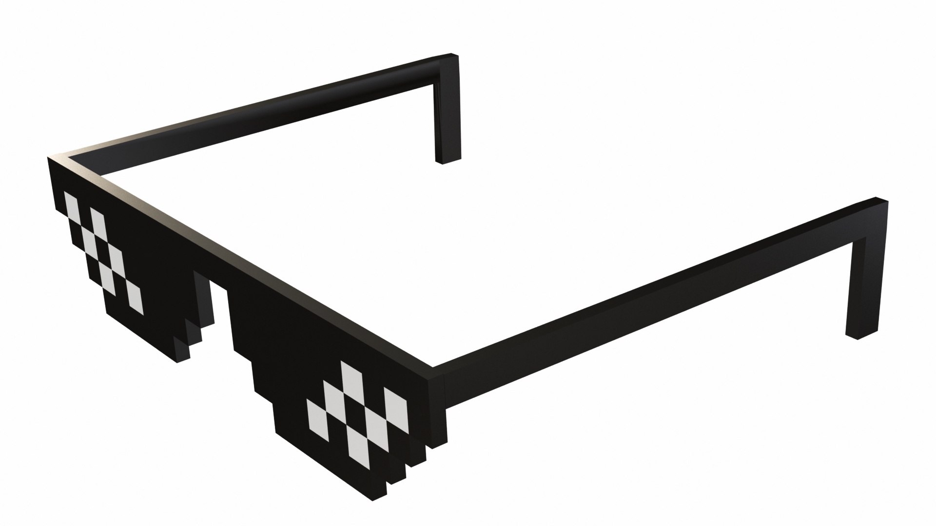 3D Thug Life Glasses - TurboSquid 1929439