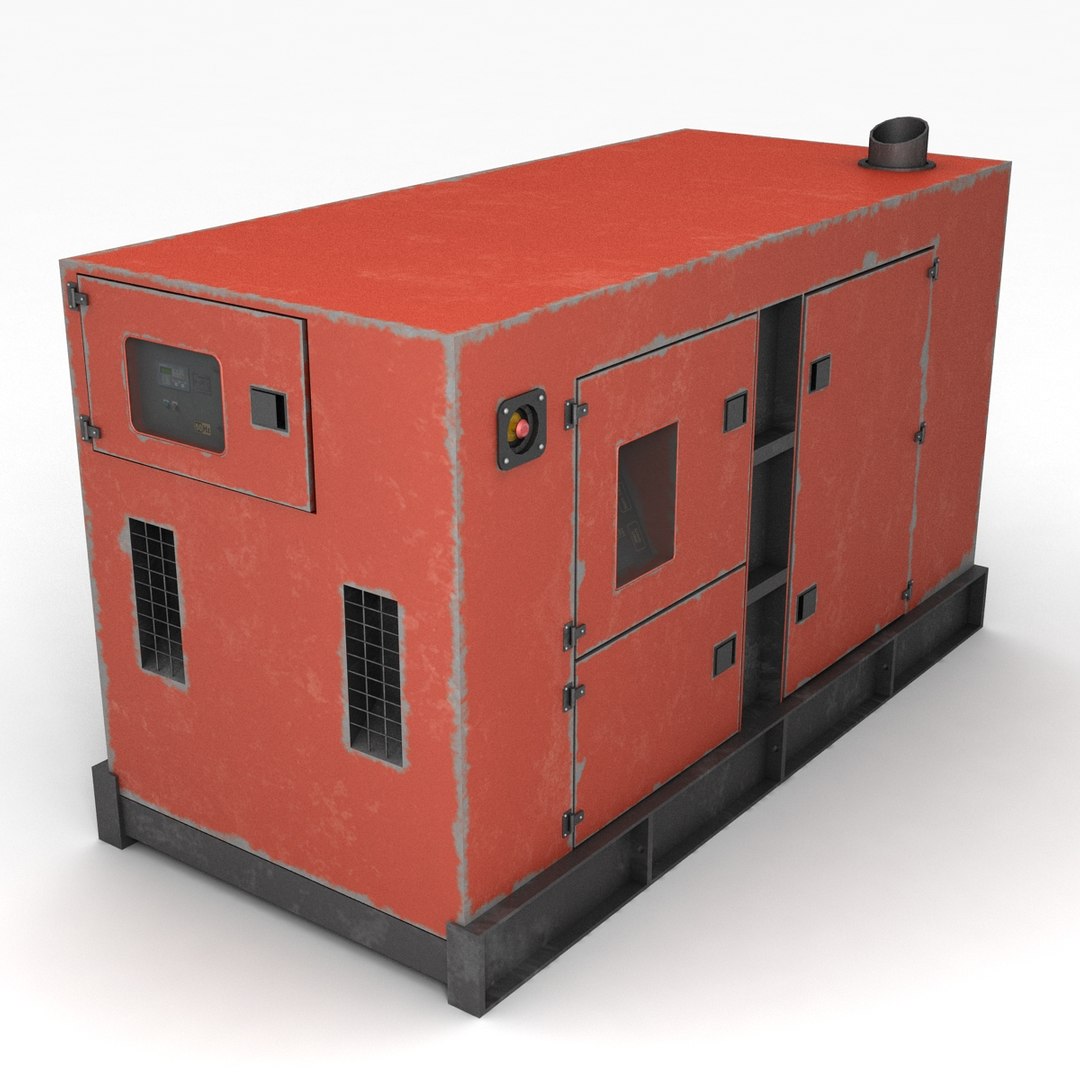 Power Generator 4 Color Obj