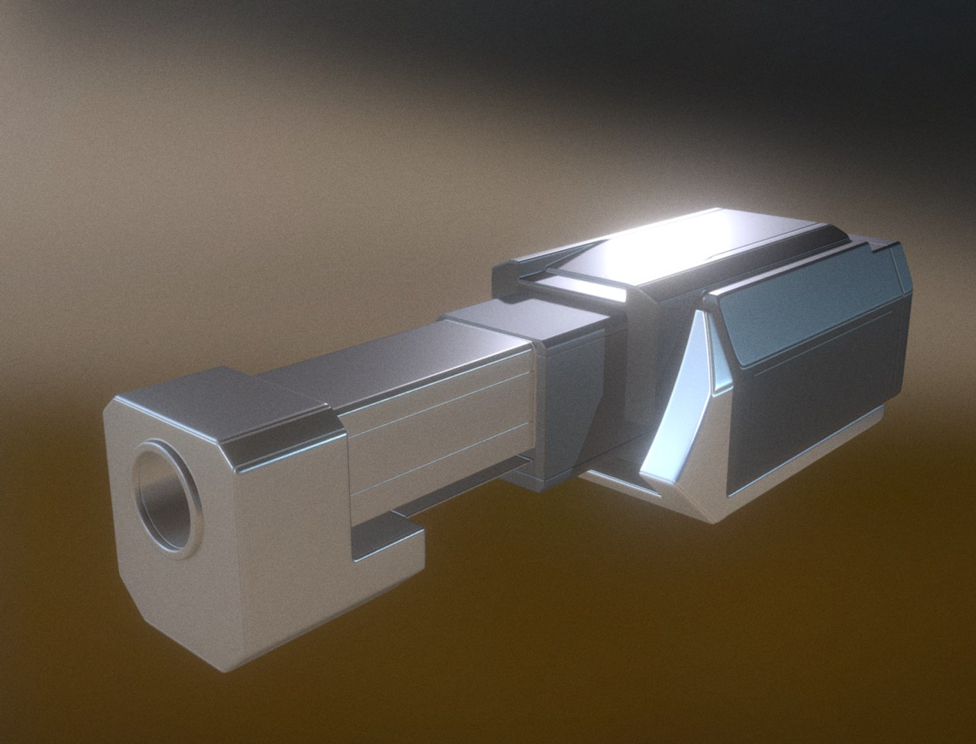 3d obj heavy gun modul