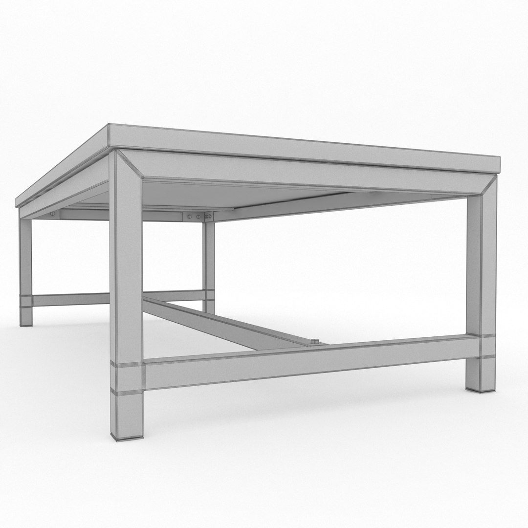 3d metal table