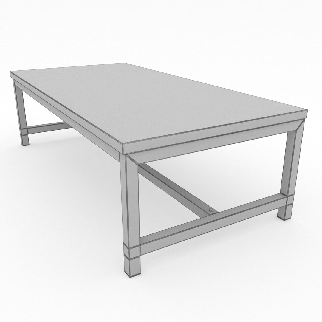 3d metal table
