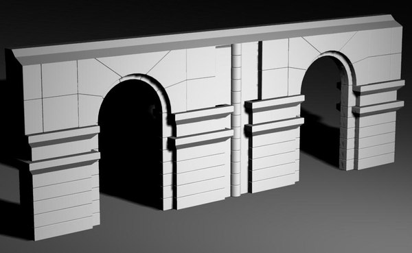 roman arch 3d 3dm