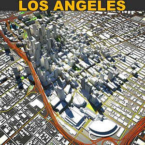 3D Los Angeles Skyline Models - Browse & Download Formats - TurboSquid