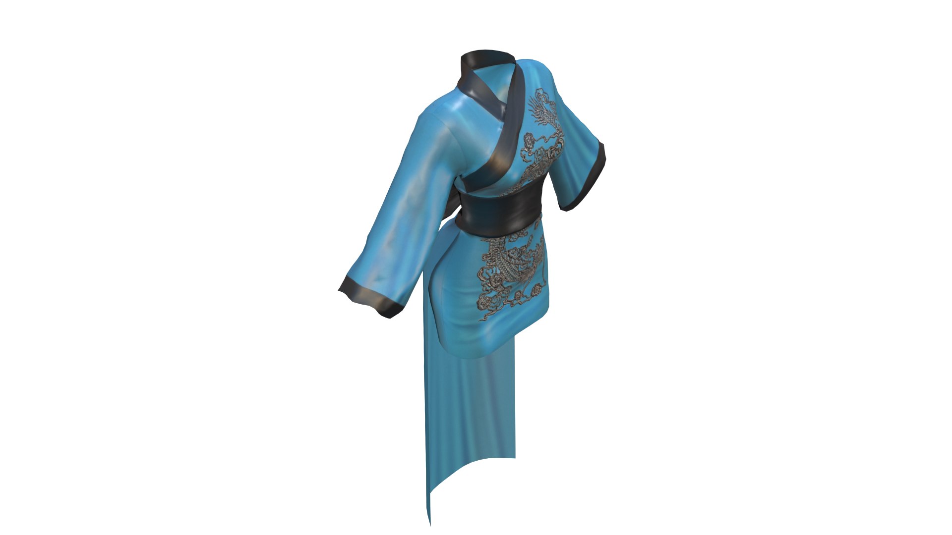 Asian Traditional Fancy Dress 3D Model Low Poly Model - TurboSquid 2283277