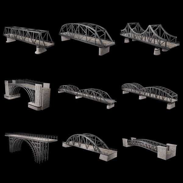 Railway Bridge 3D Models for Download | TurboSquid