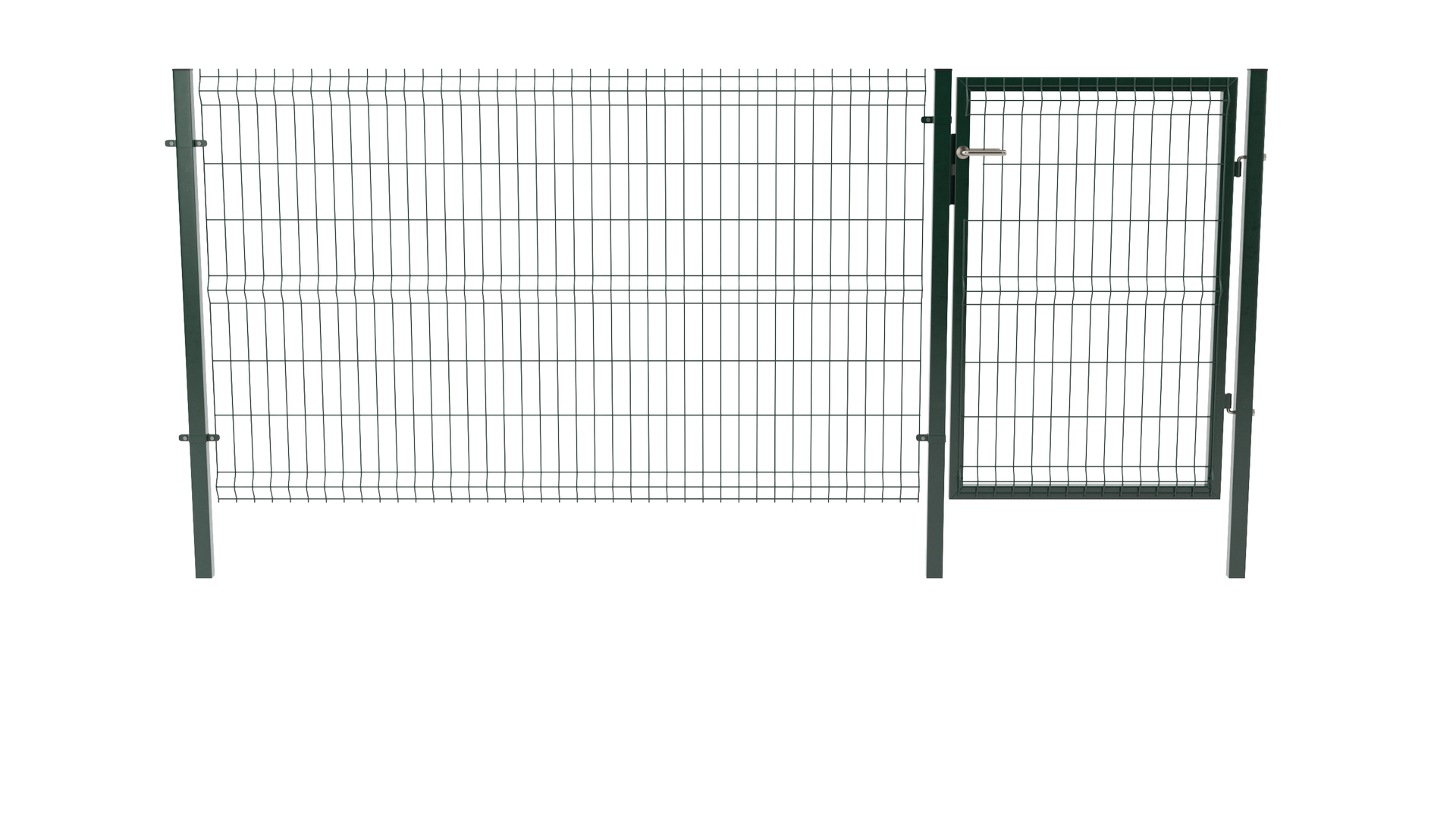 3D Fence With Gate Model - TurboSquid 2318855