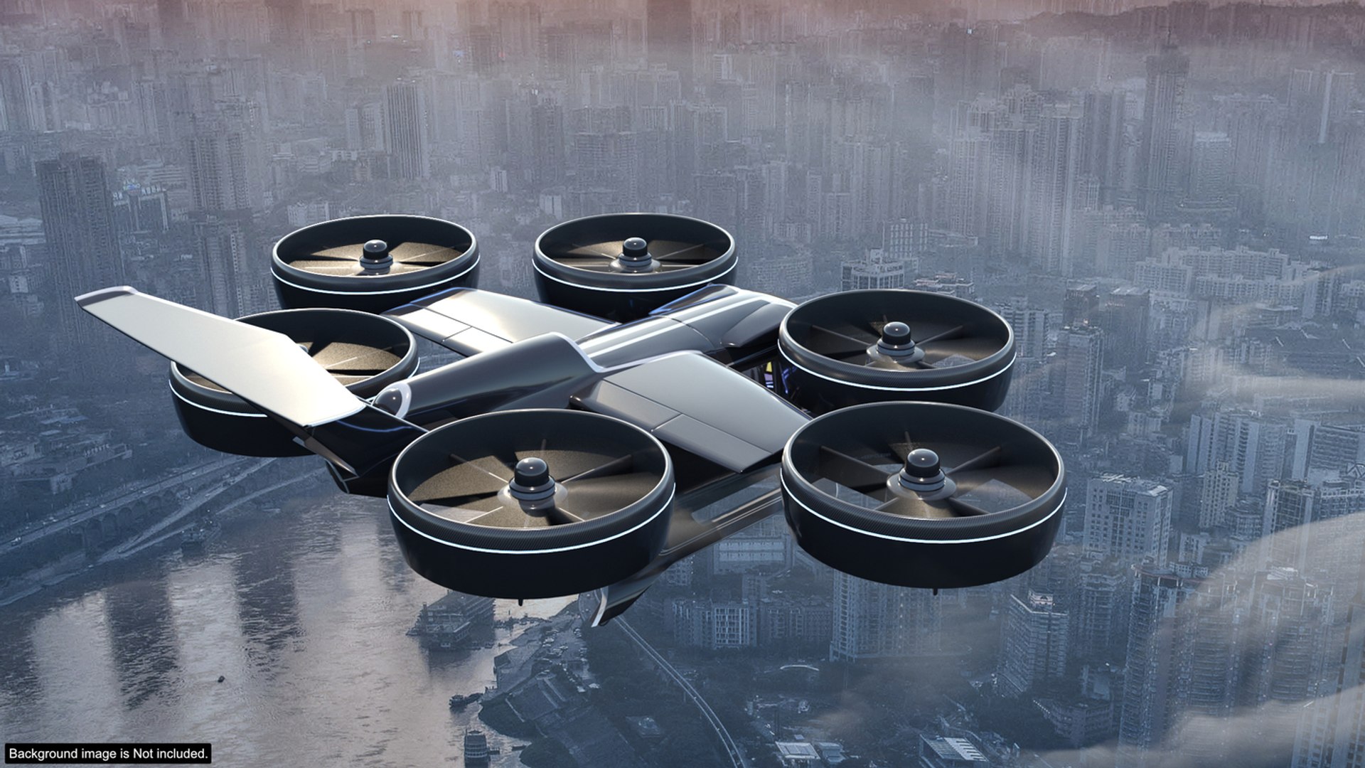 Uber flying taxi - 3D model - TurboSquid 1418566