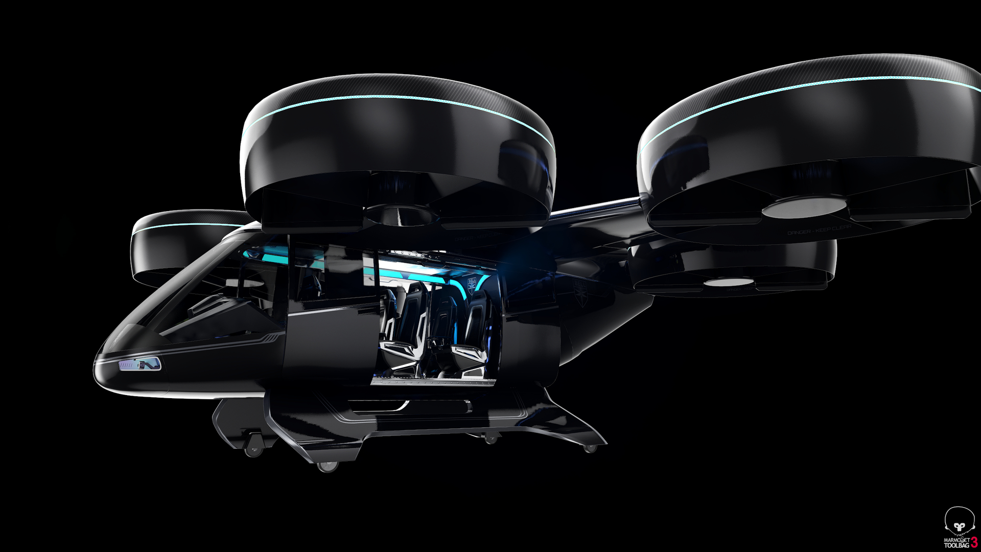 Uber flying taxi - 3D model - TurboSquid 1418566