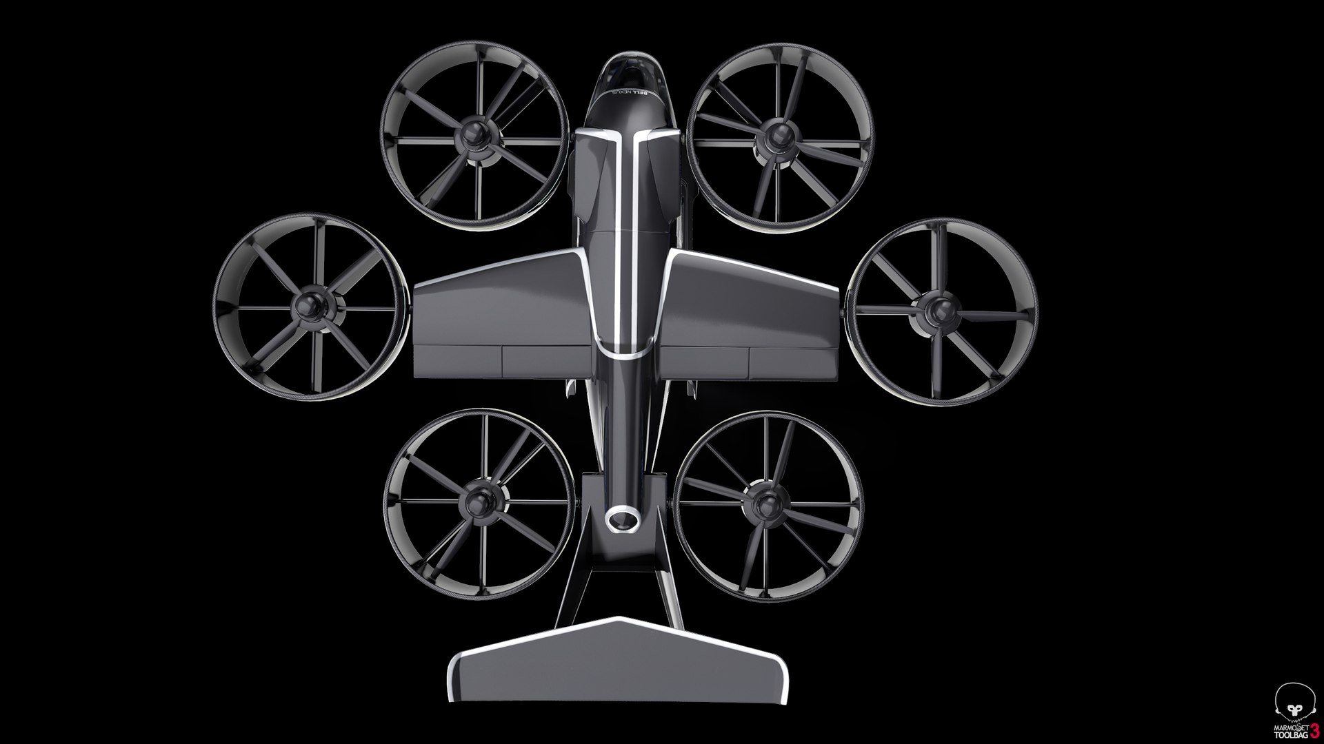 Uber flying taxi - 3D model - TurboSquid 1418566