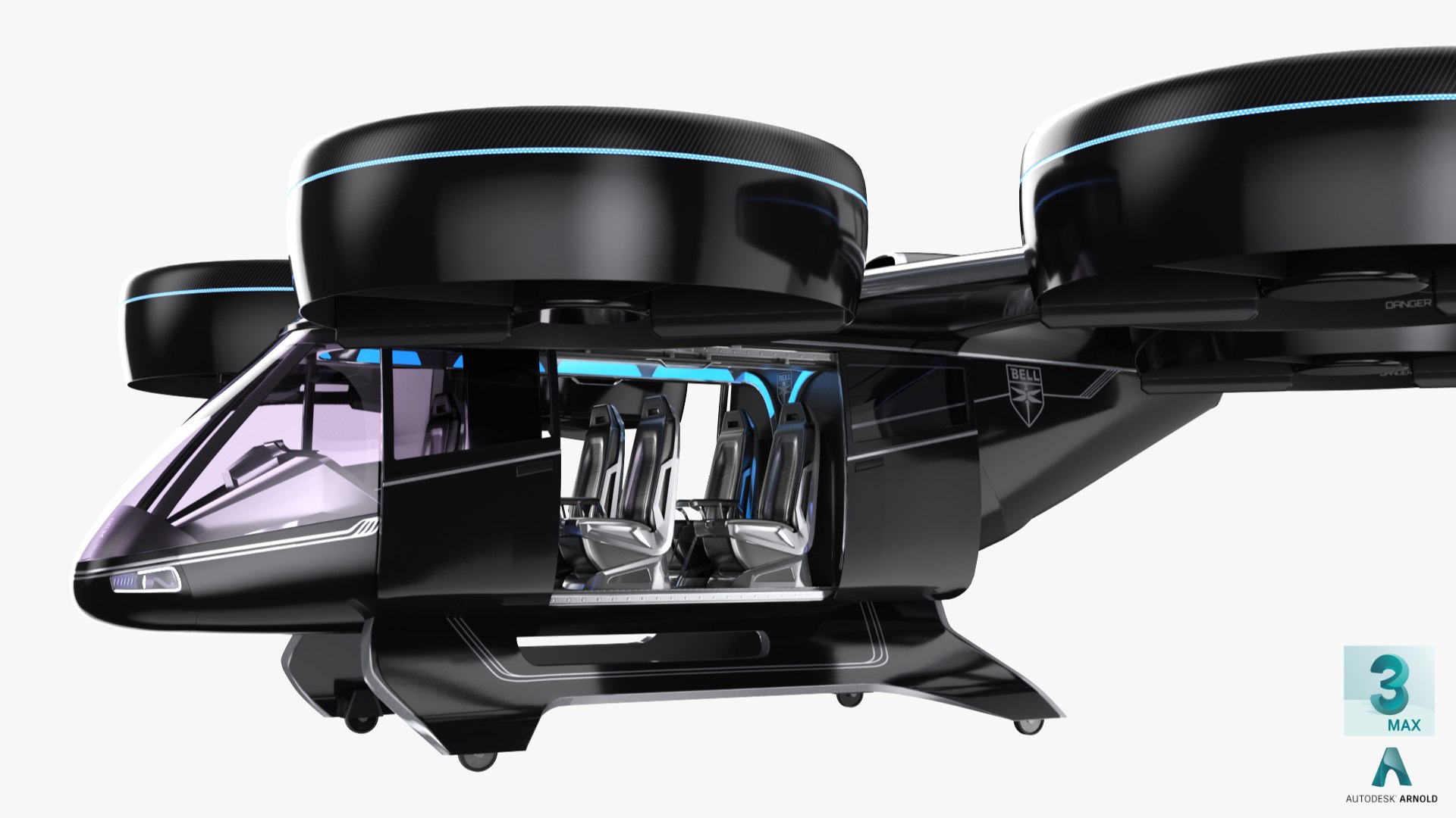 Uber flying taxi - 3D model - TurboSquid 1418566